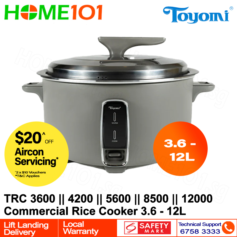 Toyomi Commercial Rice Cooker 3.6 - 12L TRC 3600 || TRC 4200 || TRC ...