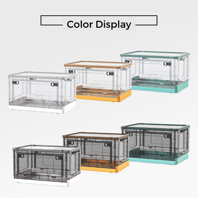 Collapsible Korean XL Large Foldable Storage Box | Transparent Wardrobe ...