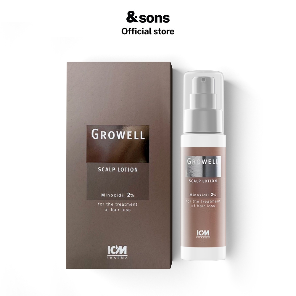 OVA | andSons 2% Minoxidil Growell Hair Growth Anti Hair Loss Tonic for ...