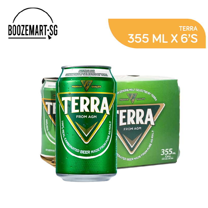 TERRA Pure Malt Lager Beer 355ml x 6's CANS | BBD 31st Oct 2025 ...