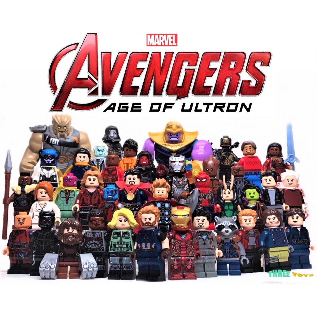 (Part 2)Marvel Avengers Minifigures Marvel Building Blocks Toys Iron ...