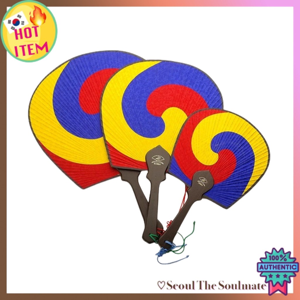 Korean Traditional Hand Fan 1ea / Small, Medium, Large size / Taegeuk ...