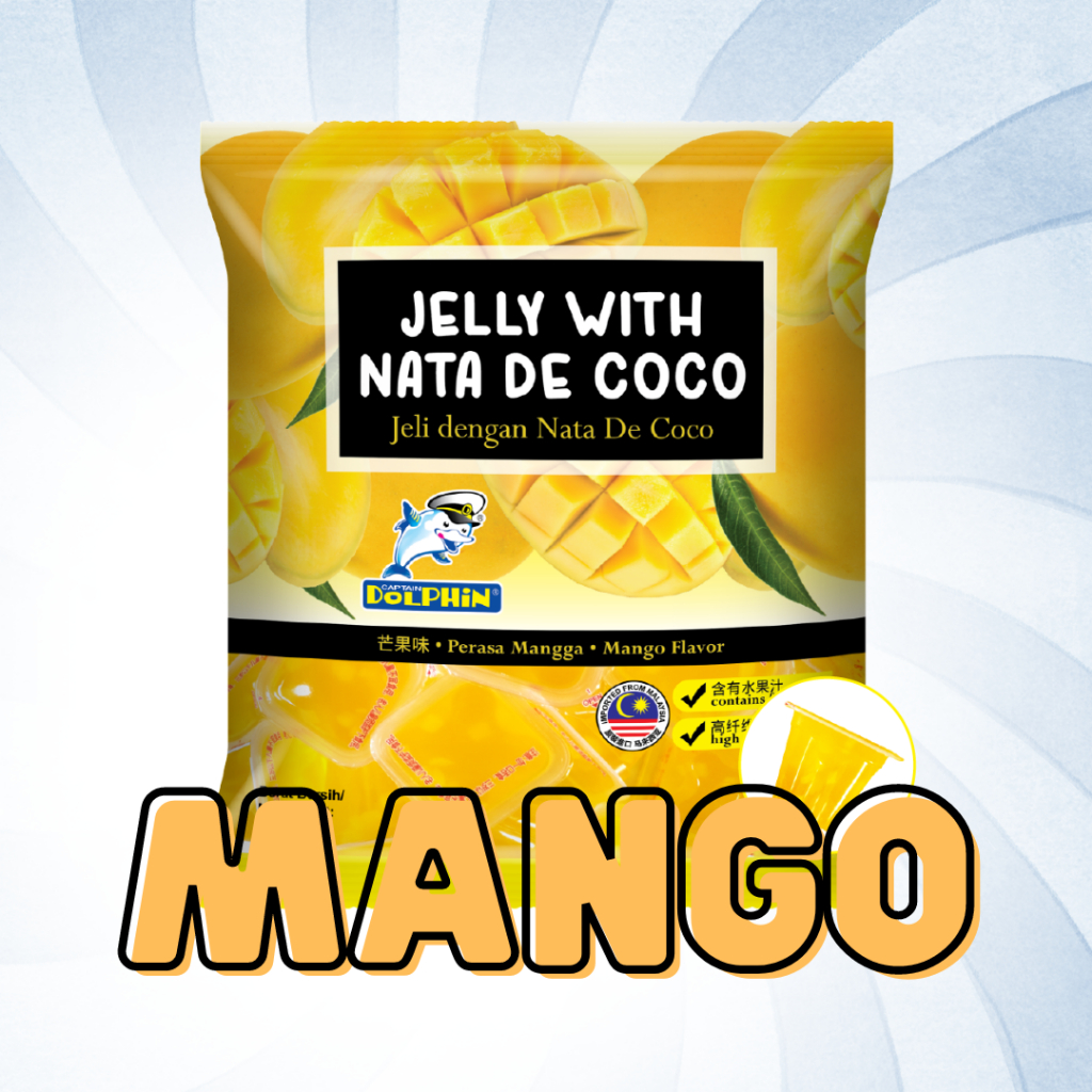 HALAL| Captain Dolphin Jelly With Nata De Coco 32g x 8pc Pack [Local ...