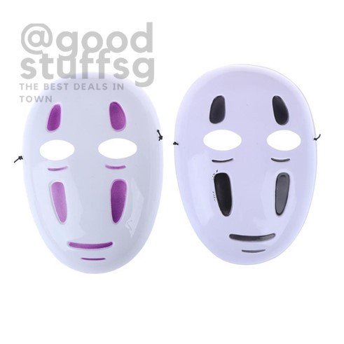 [SG FREE 🚚] Spirited Away No-Face Mask Faceless Cosplay Fancy Anime ...