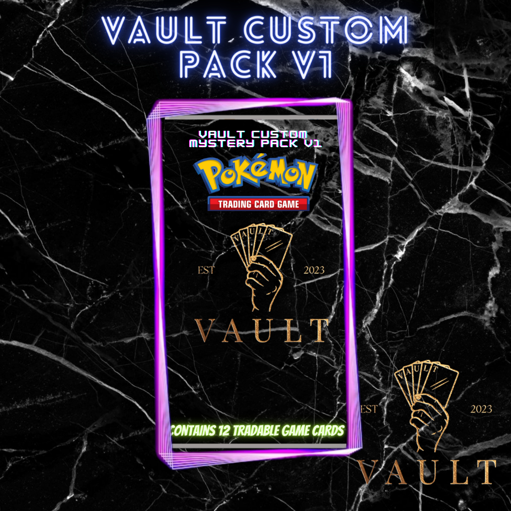 Pokemon TCG -Set of 2x Vault Custom Pack v1 [Guaranteed Hits + Seeded ...