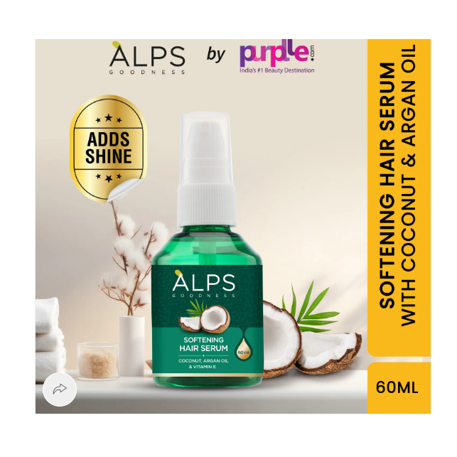 Alps goodness Softening hair serum with coconut,argan oil& vitamin c ...