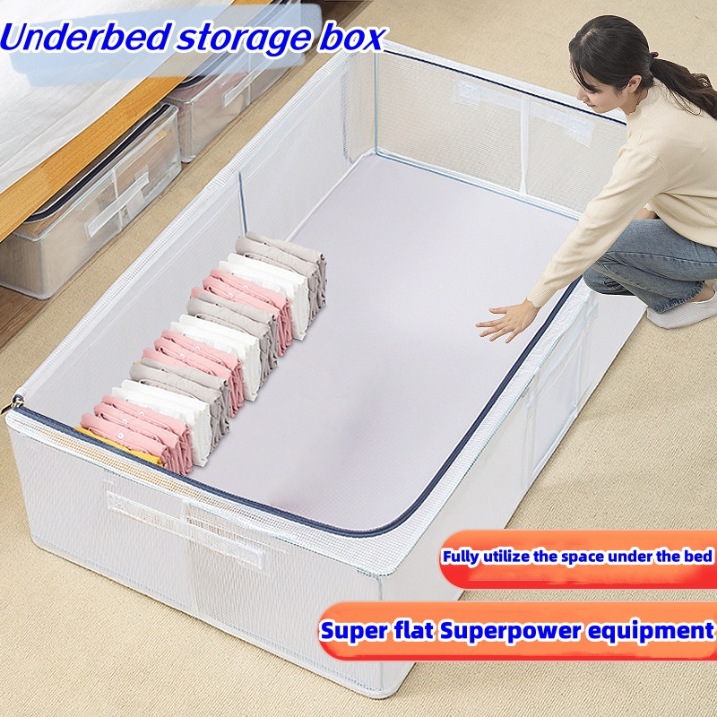 【READY STOCK】Bed bottom storage quilt storage box folding waterproof ...
