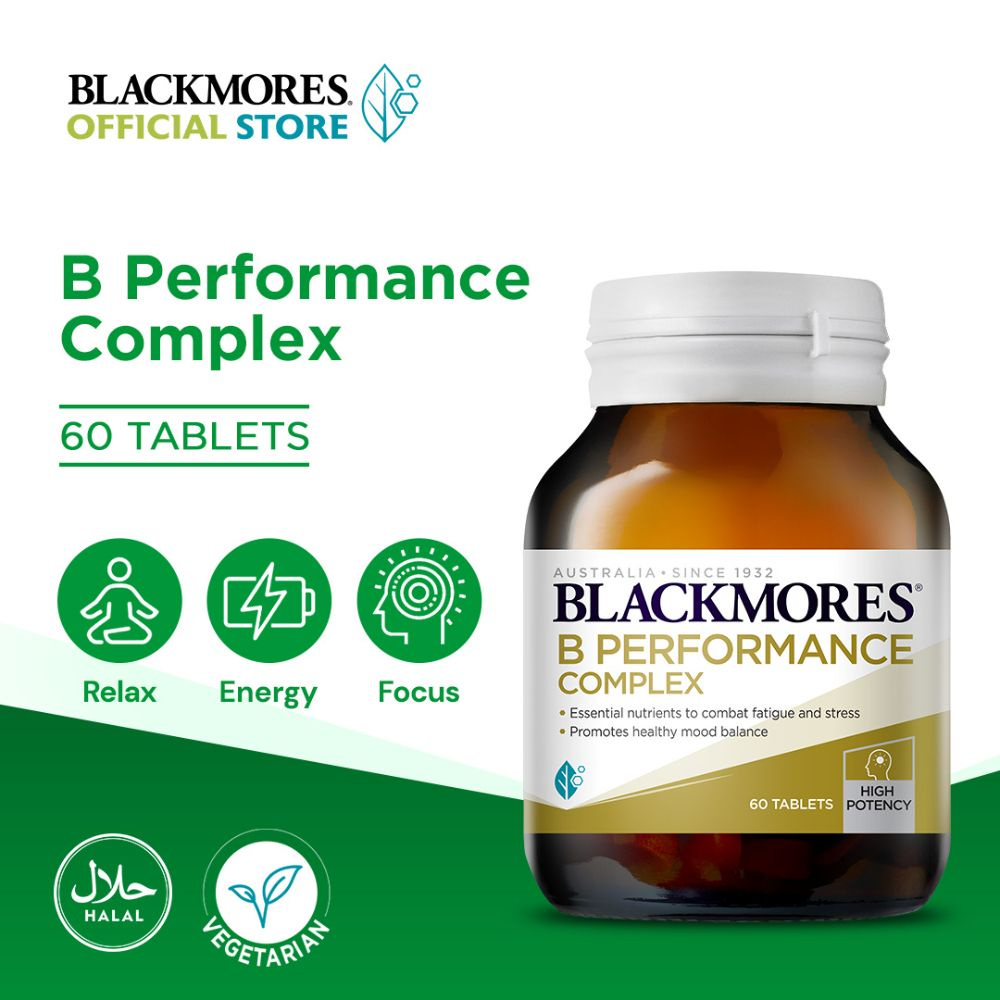 Blackmores B Performance Complex Tablets 60s - Supports Energy Levels ...