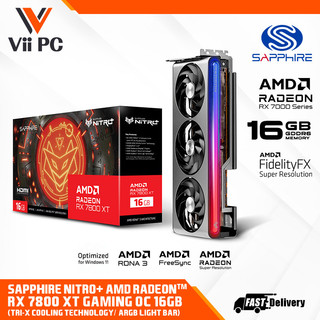 SAPPHIRE NITRO+ Radeon RX 7800 XT 16GB GDDR6 PCI Express 4.0 x16 ATX ...