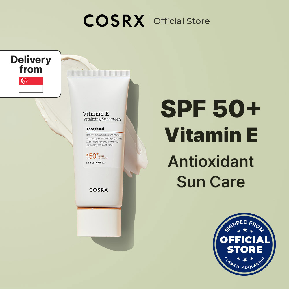 [COSRX OFFICIAL] Vitamin E Vitalizing Sunscreen SPF 50 (50ml / 1.69 fl.oz), Suncreem, Suncare ...