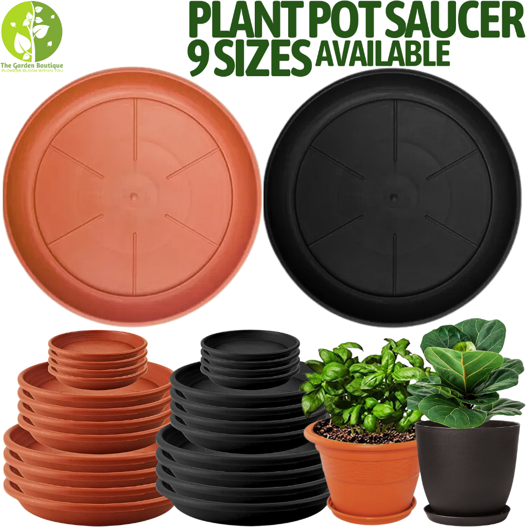[Local Seller] Plant Pot Saucers Pot Trays Pot Plates Gardening Pot ...