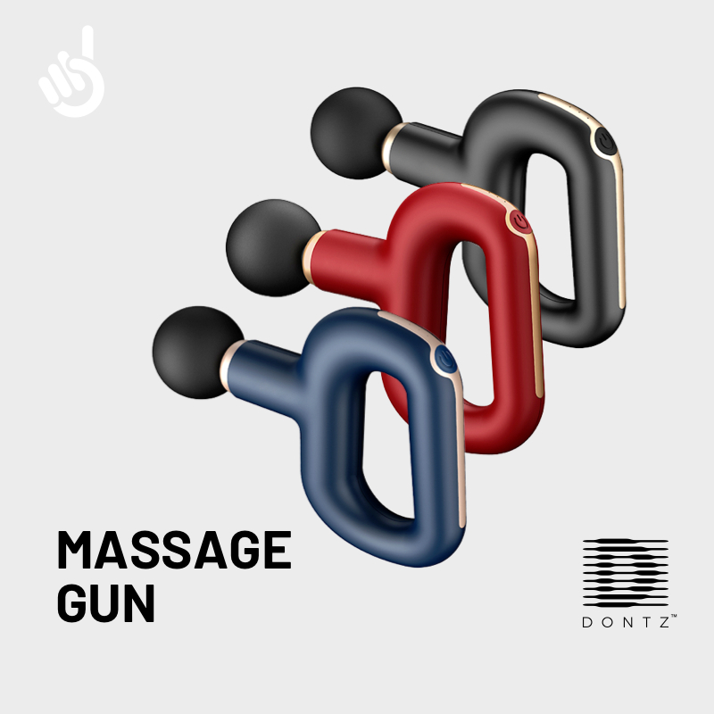 Dontz Vibe Jet Mini Massage Gun [3 Intensity Level, 6 Massage Heads ...