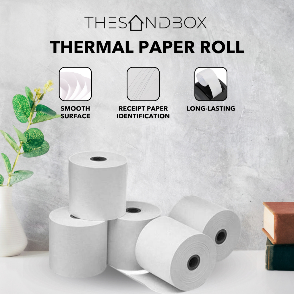 Thermal Paper Roll 57x40mm - Ideal for Cash Register, Receipt, Credit ...