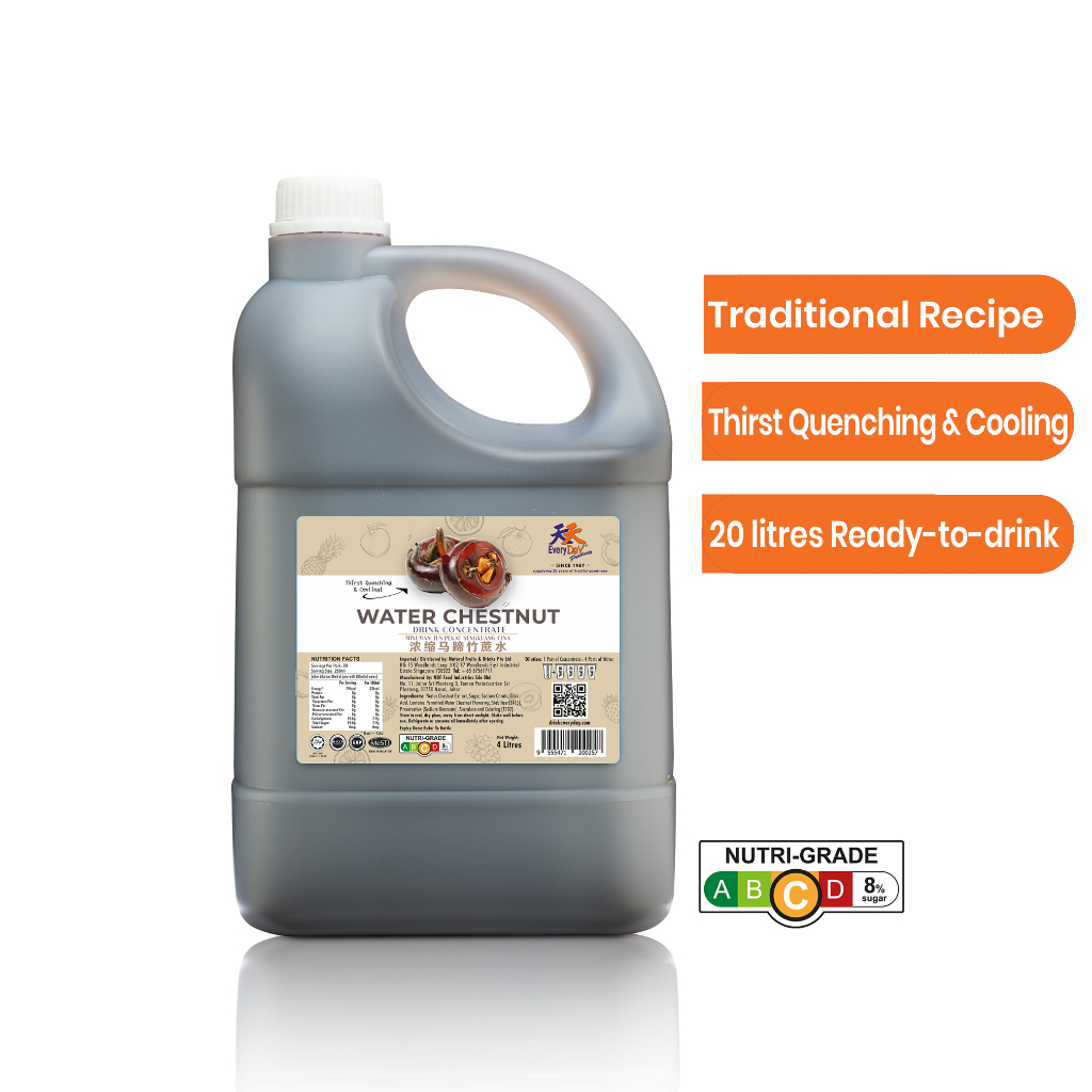 EveryDay Water Chestnut Drink Concentrate 浓缩马蹄竹蔗水 4L | Shopee Singapore