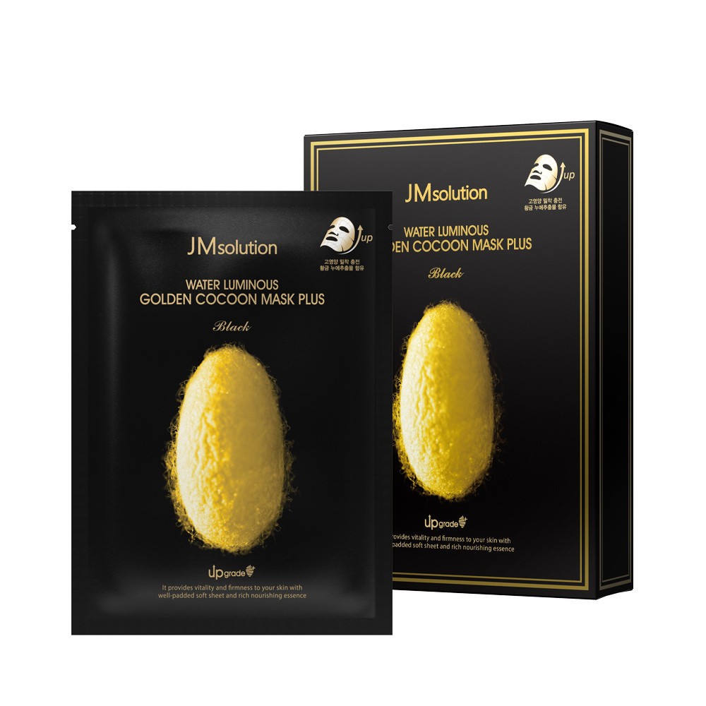 JM SOLUTION Water Luminous Golden Cocoon Mask Plus (1 Box of 10 Sheets ...