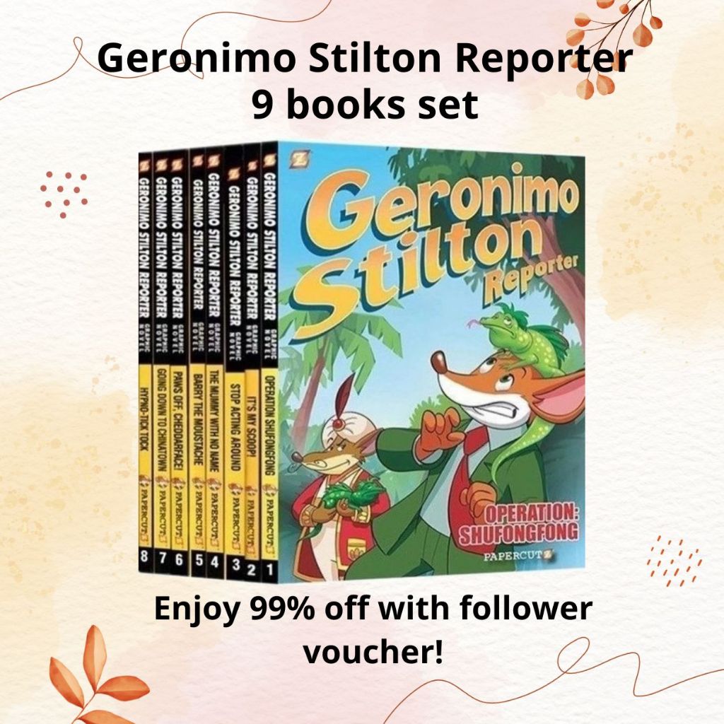 Geronimo Stilton Reporter Graphic Novels Comic set (9 Books) | Shopee ...
