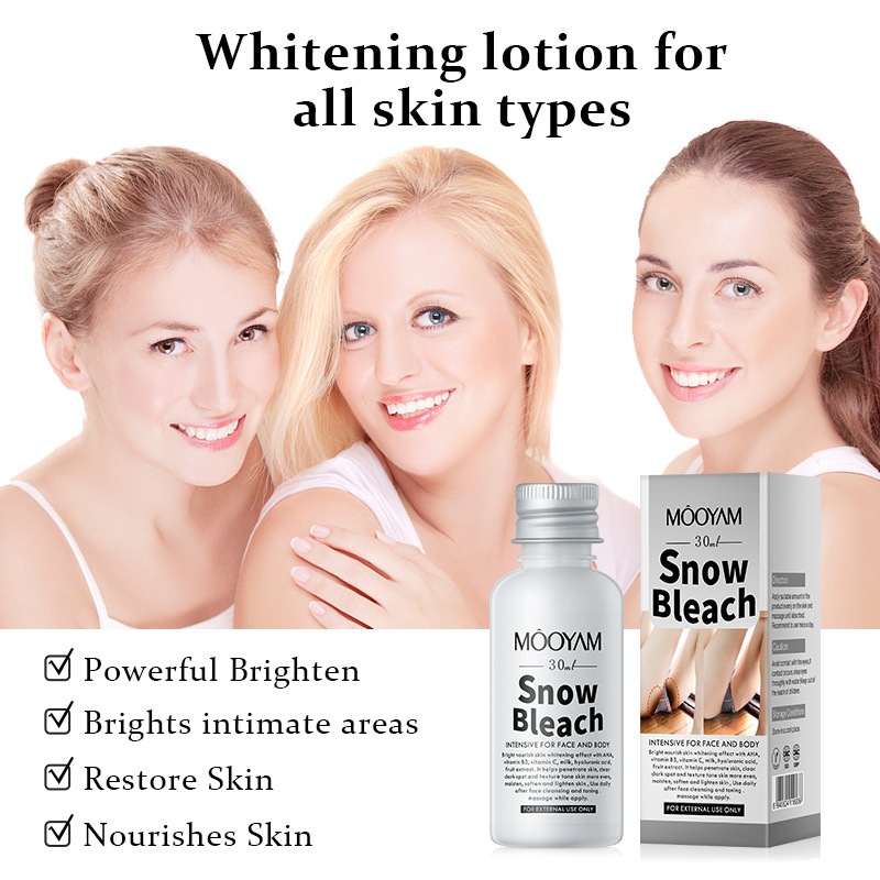 Snow Bleach Cream White and private cream brightens armpit, inner thigh ...