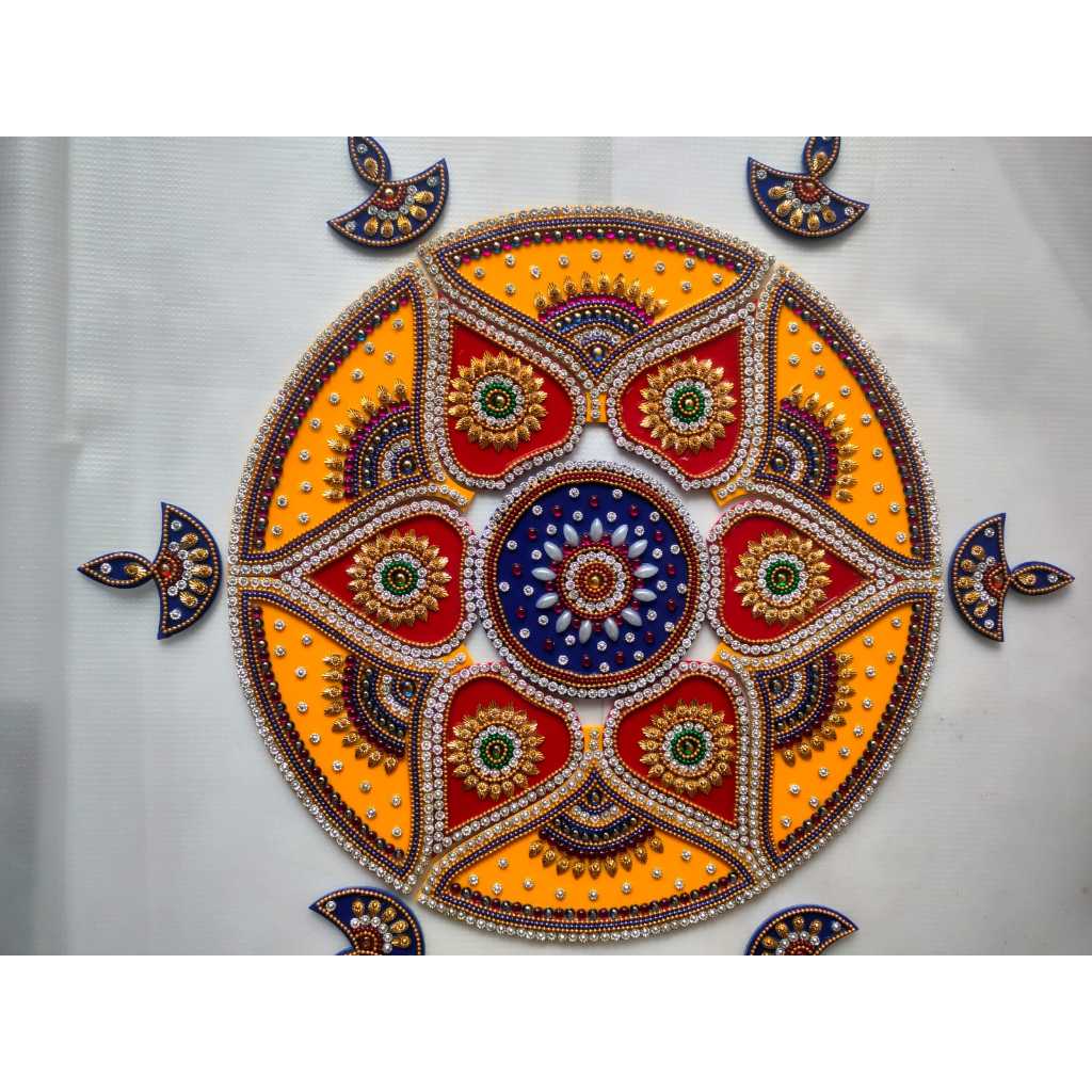 Acrylic Rangoli Floor Decorations,Festival,Diwali,Puja,Traditional ...