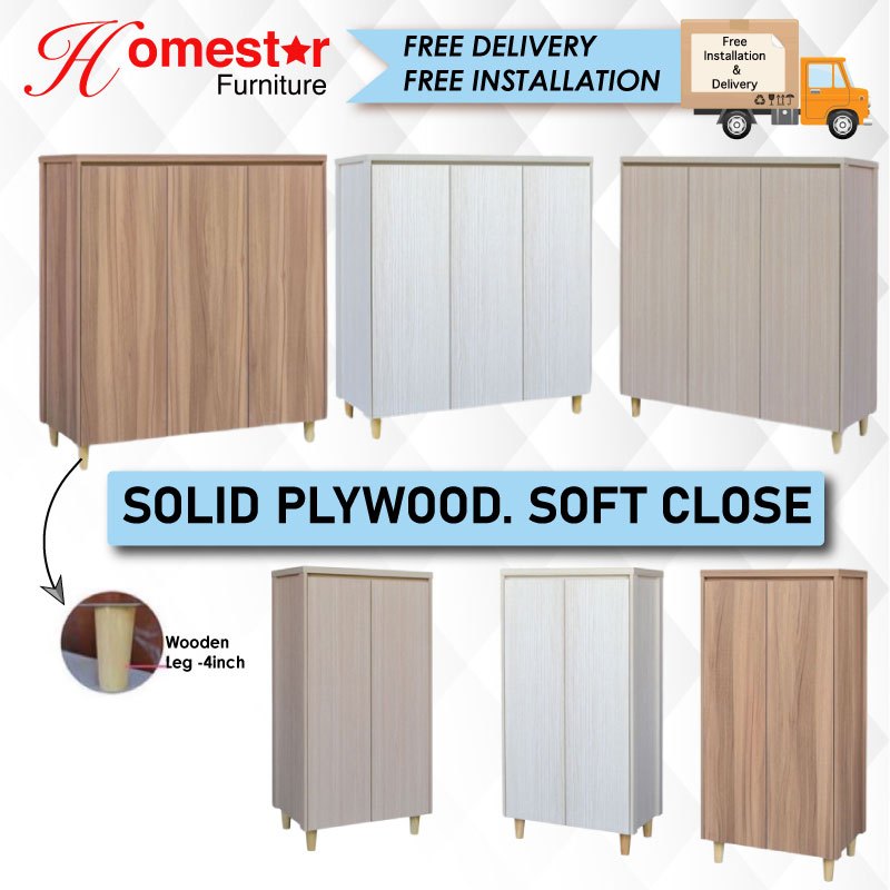 HOMESTAR. SOLID PLYWOOD 2 DOOR WOODEN SHOE CABINET 3 DOOR/ 4 DOOR SHOE ...