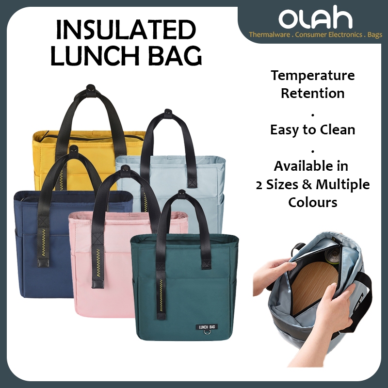 Insulated Lunch Bag / Food Delivery Bag / PEVA / Water Resistance ...