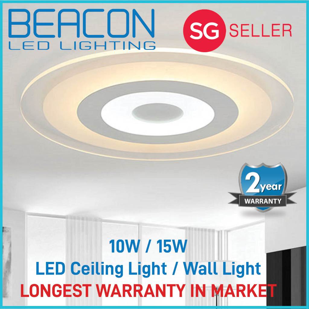 BEACON LED 10/15W Minimalist Ceiling Light / Wall Light 20cm / 30cm ...