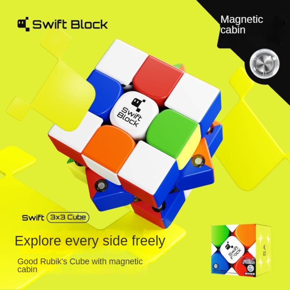Swift Block 355S Magnetic 3x3 GAN Smooth Cube Educational Cube Puzzle Toys for Kids Children ...