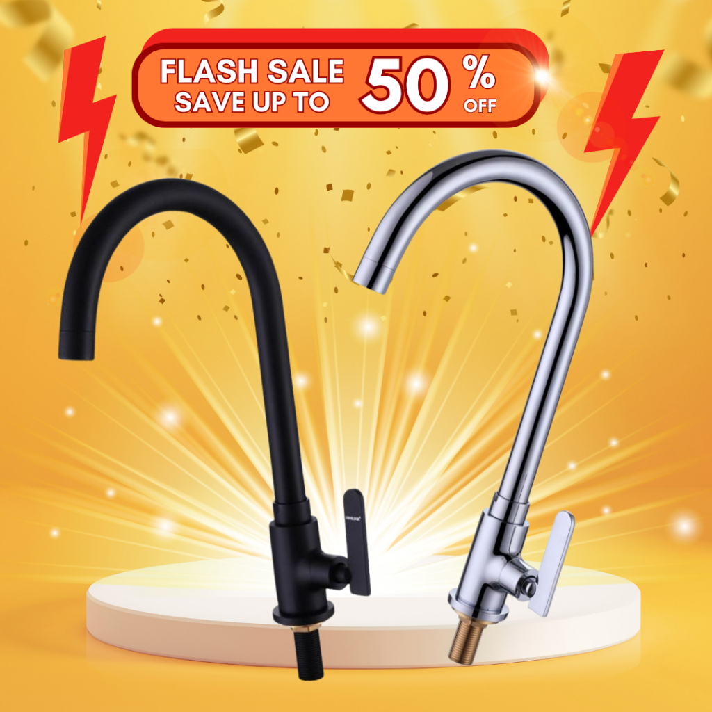 FLASH SALE! MGM Arc Spout Stainless Steel Kitchen Tap - 2801C ...