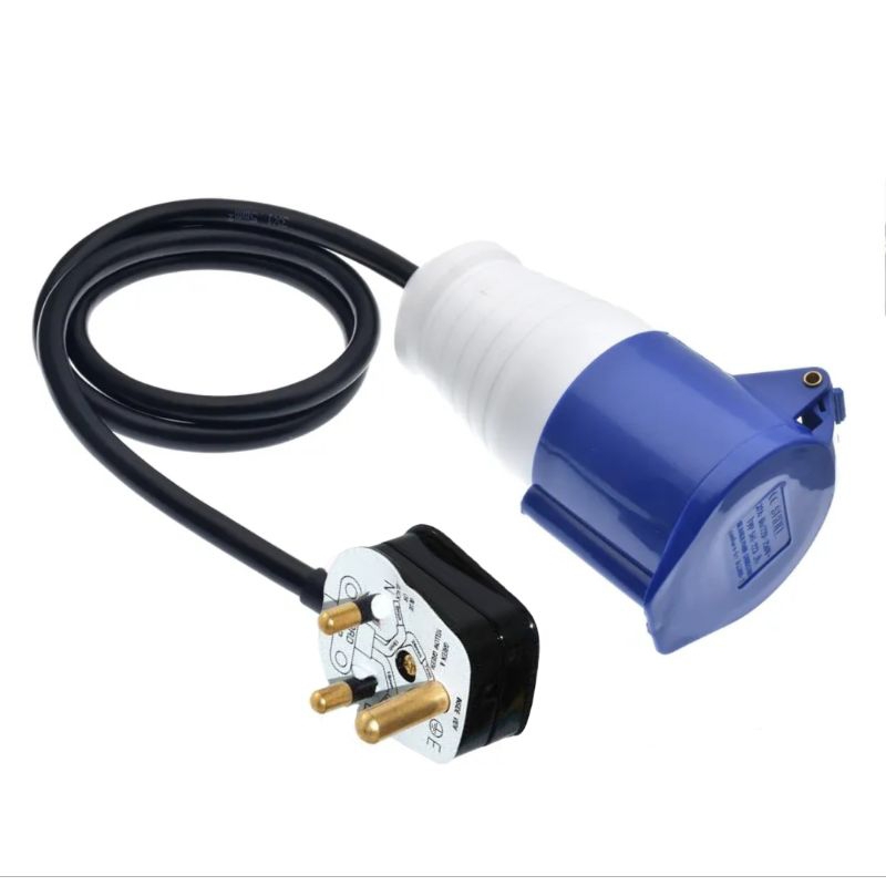{fast delivery}UK BS1363 15amp round pin plug to IEC60309 CEE 16A/32A ...