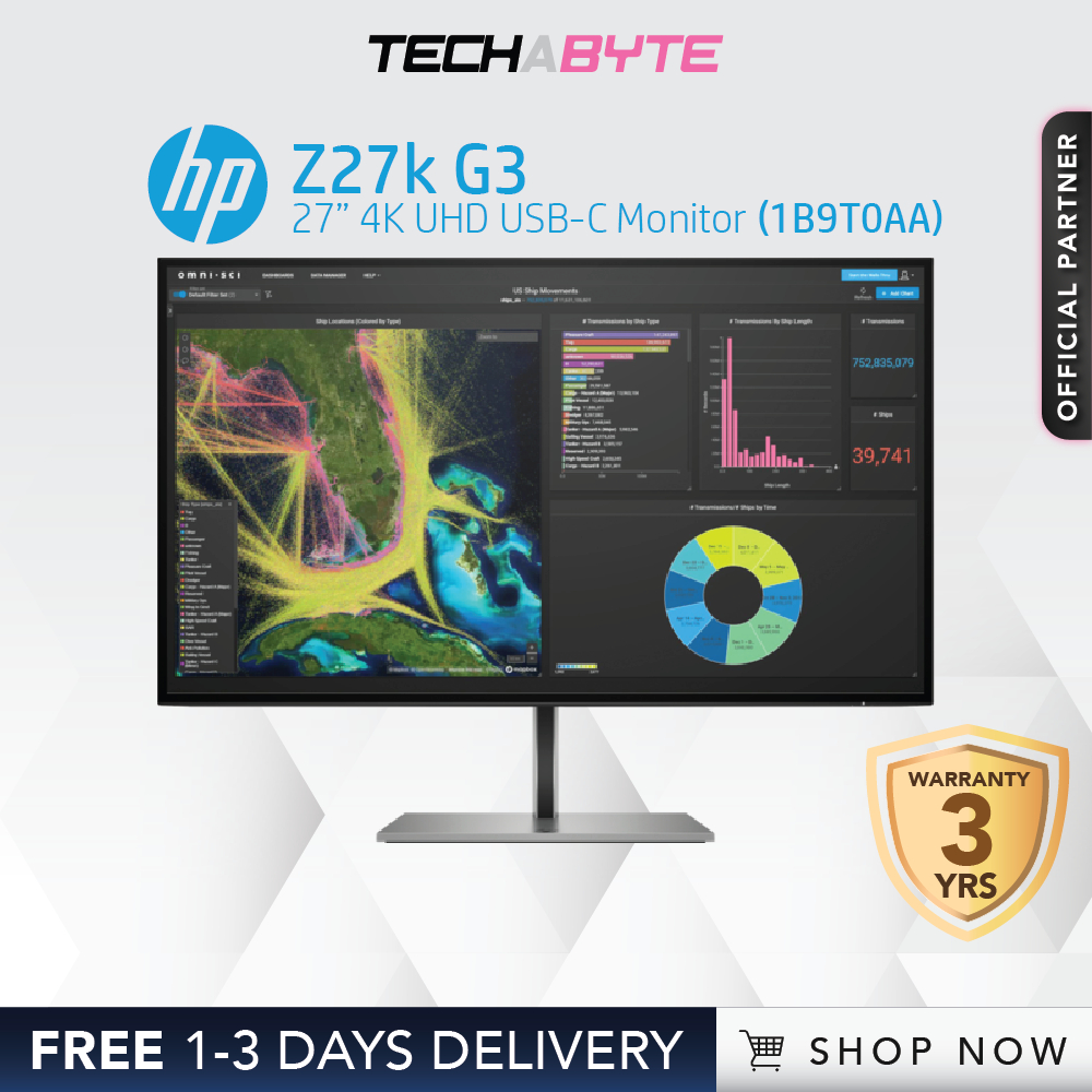 HP Z27k G3 | 4K | 27" UHD | IPS | USB-C Monitor | Shopee Singapore