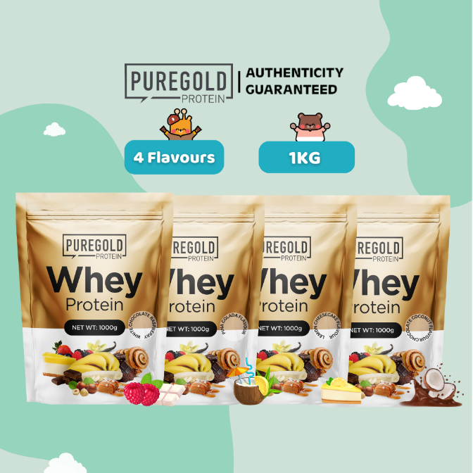 Pure Gold Whey Protein Powder 1000G | Pina Colada | Chocolate Coconut ...