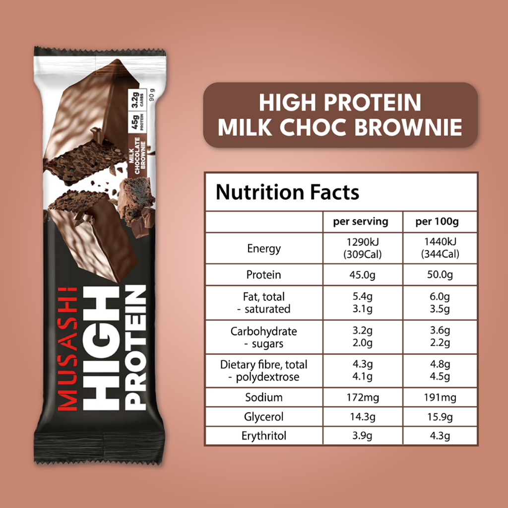 Musashi High Protein Bar 90g (Box of 12) | Shopee Singapore
