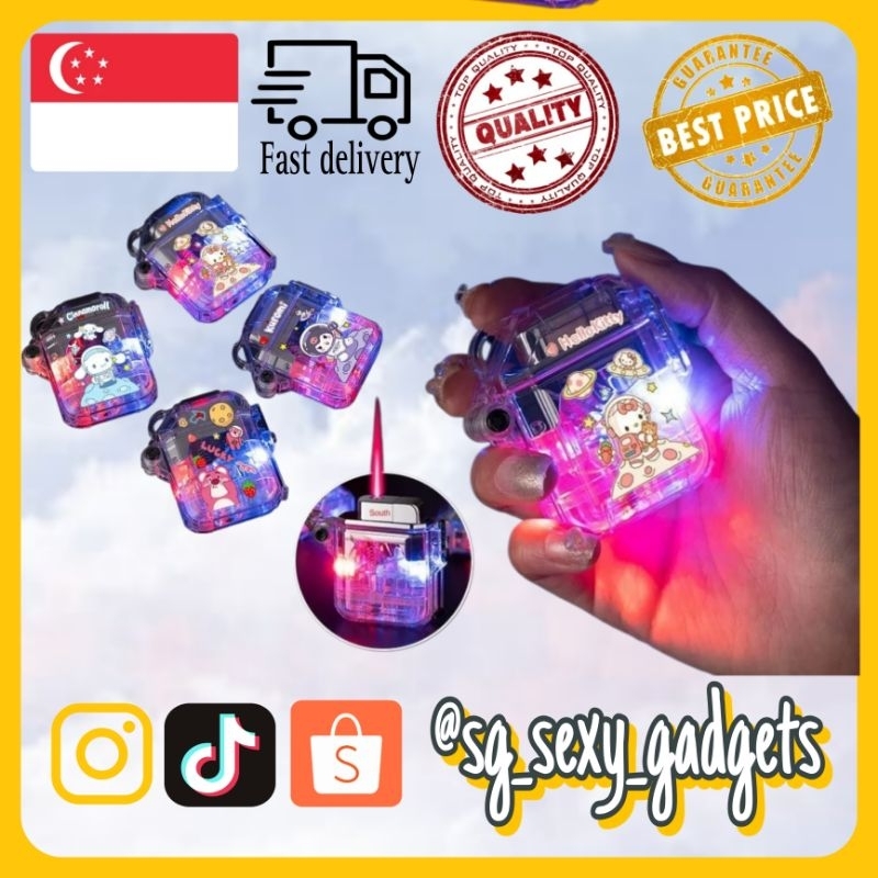 [LOCAL SELLER] Sanrio Lighter/Water Proof Flame/Kuromi/Melody/Cinamon ...