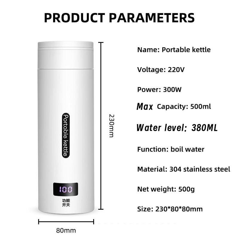 【READY STOCK】Cordless Electric Kettle Portable Kettle Rechargeable ...