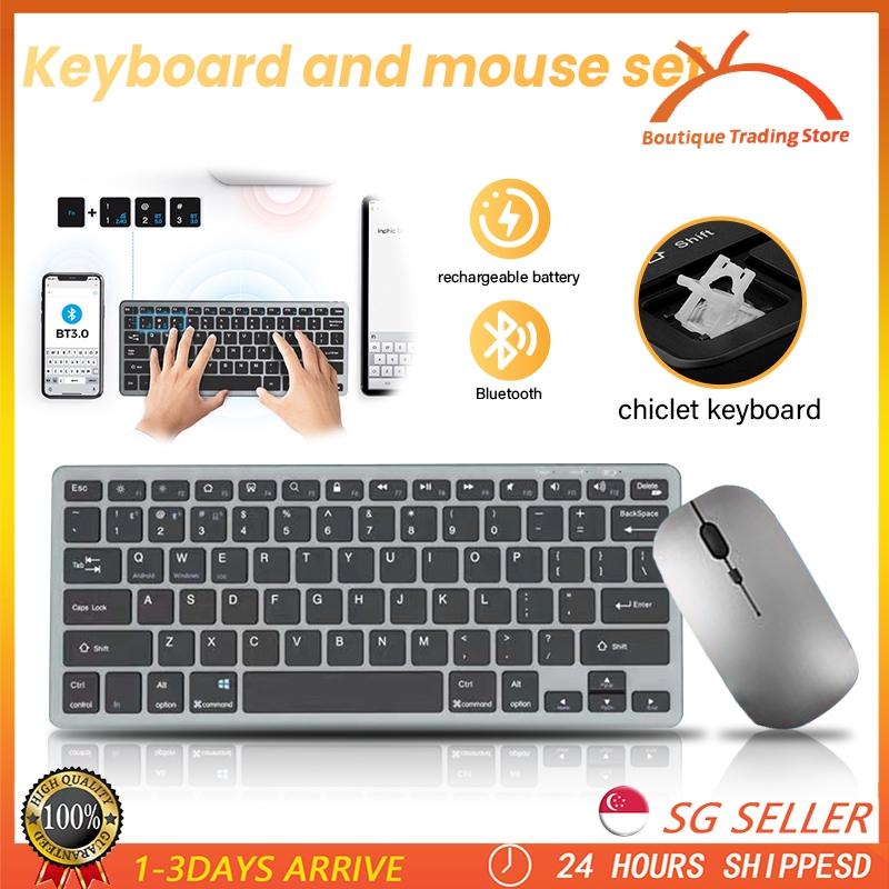 Bluetooth Wireless Keyboard Mouse Combo Office Keyboard Mouse Set ...