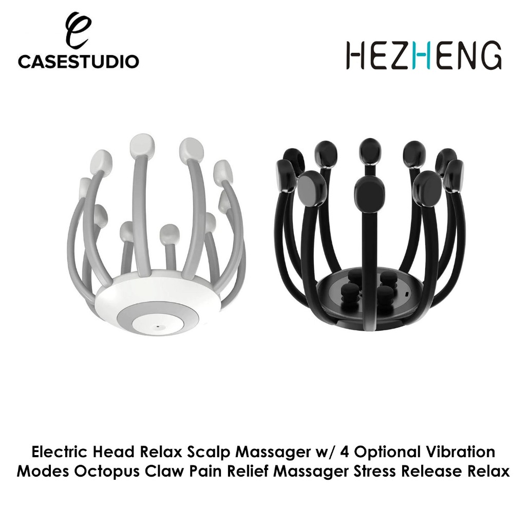 Electric Head Relax Scalp Massager w/ 4 Optional Vibration Modes ...