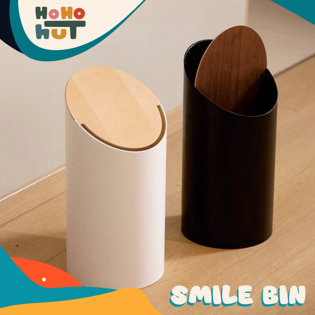 🇸🇬 The Smile Bin | Trash Bin | Swing Lid Dustbin | Designer Dustbin ...