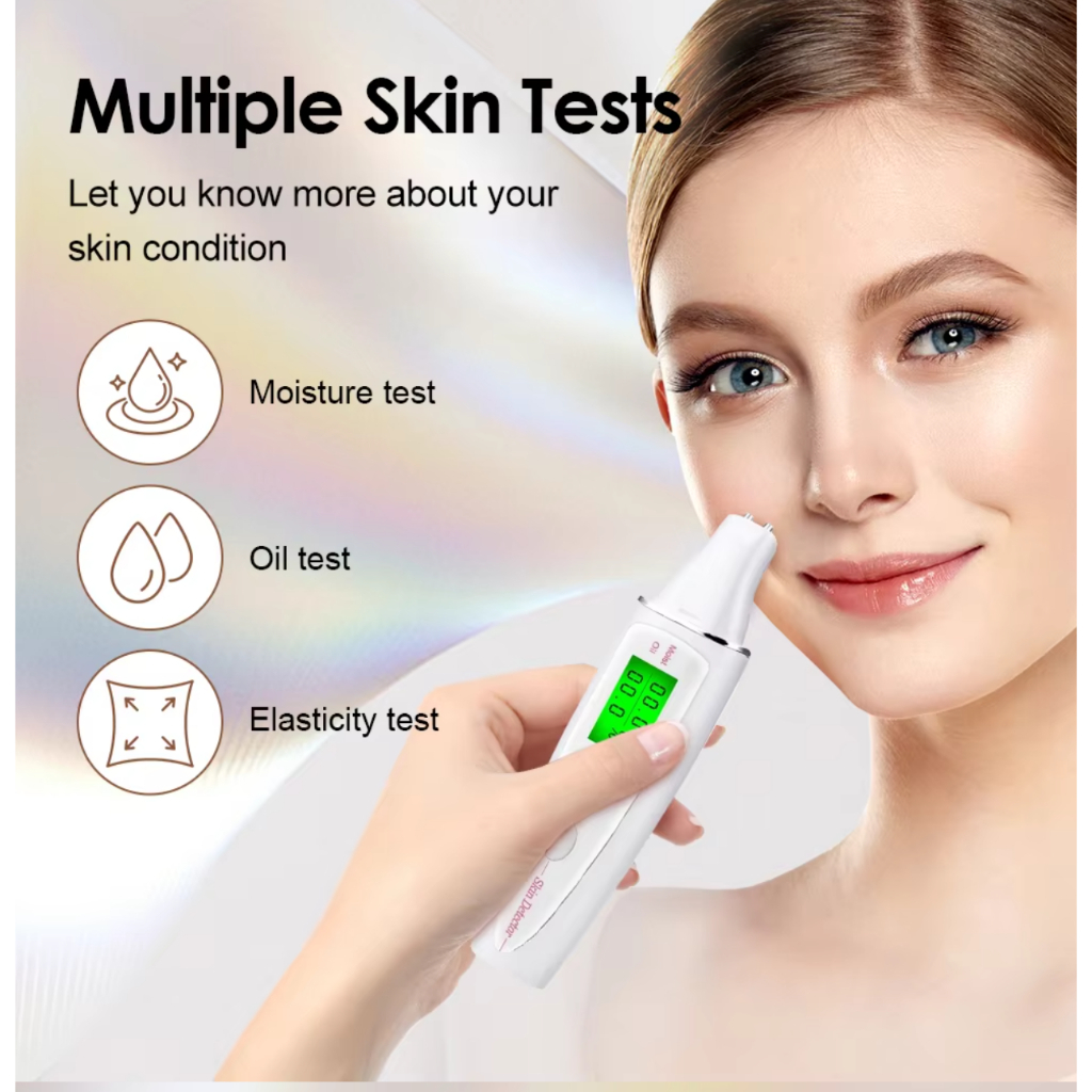 Skin Water Cheek Elastic Skin Age Test Meter Face Skin Moisture & Oil ...