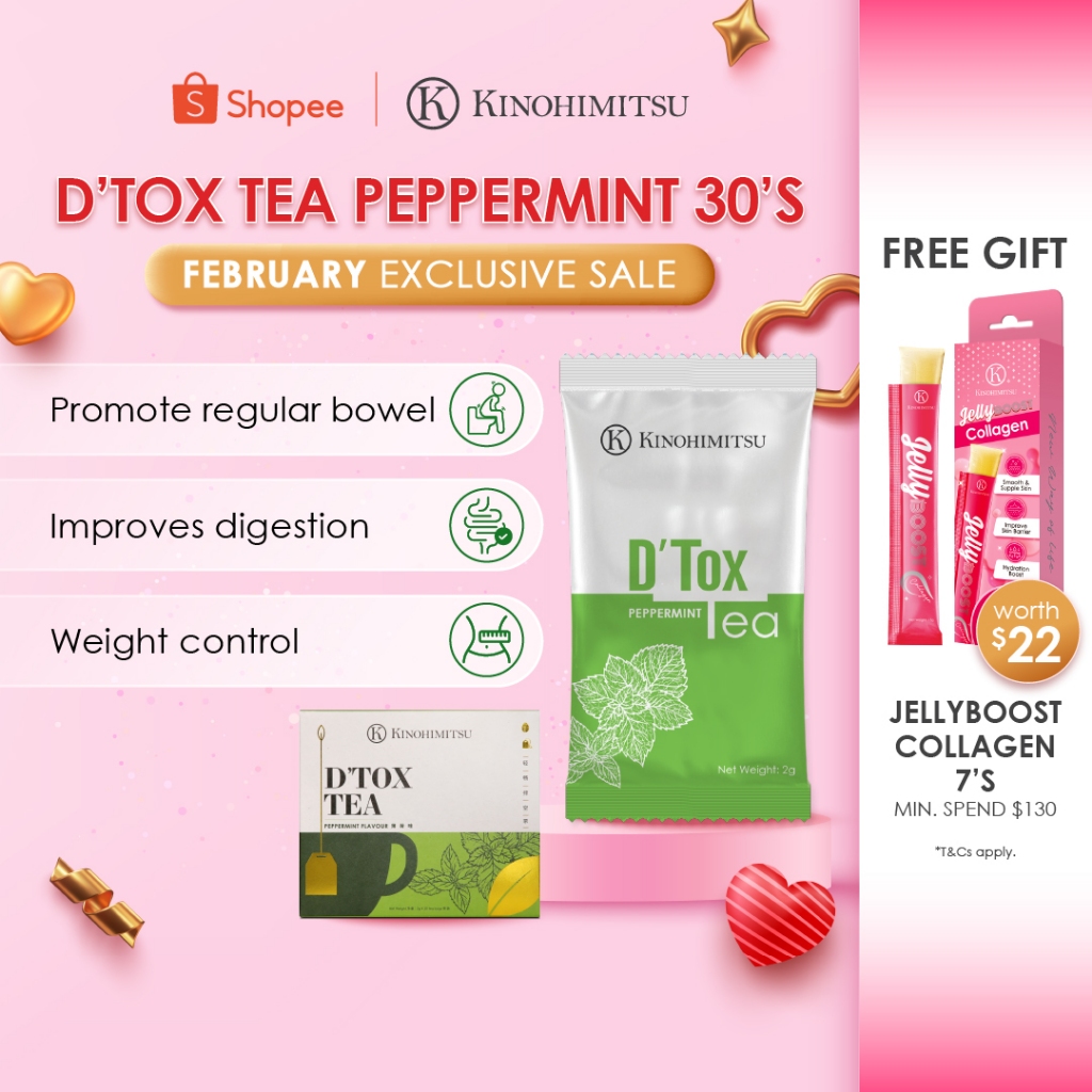 Kinohimitsu D'Tox Peppermint Herbal Tea Bag 2g - Digestive Health ...