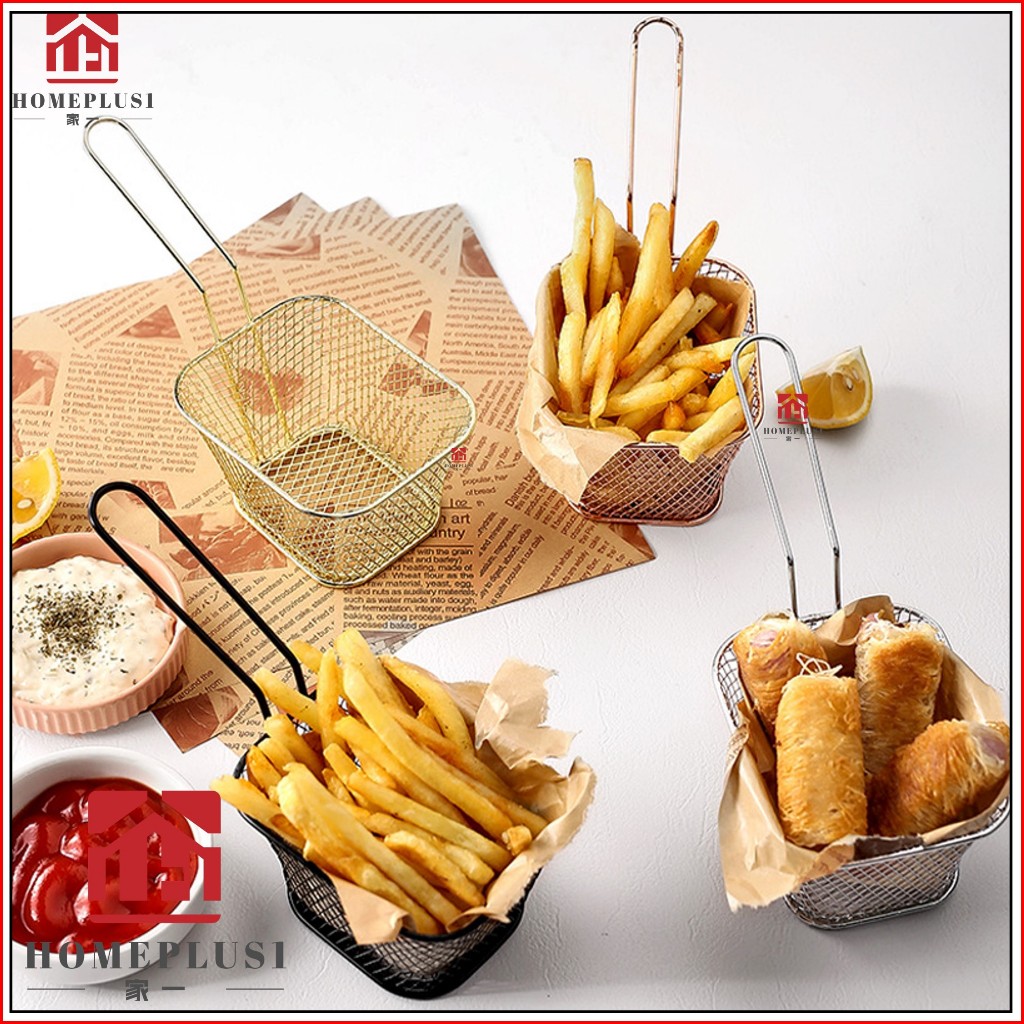 [SG HOMEPLUS1] Stainless Steel Mini Fry Basket French Fries Nugget ...