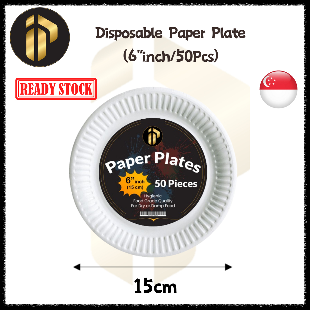 Disposable Paper Plate | Shopee Singapore