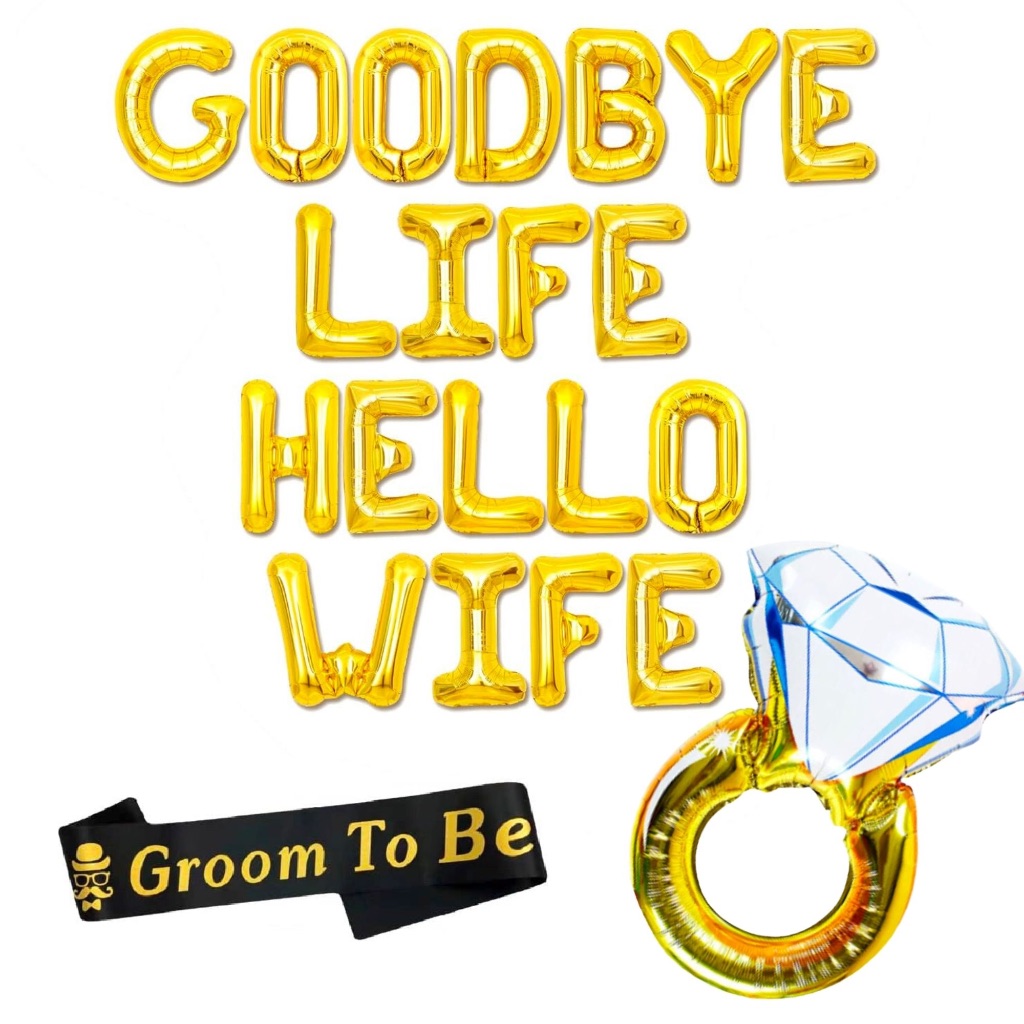 (SG SELLER) Groom to Be Decoration Set Bachelor Party Groom to be Sash ...