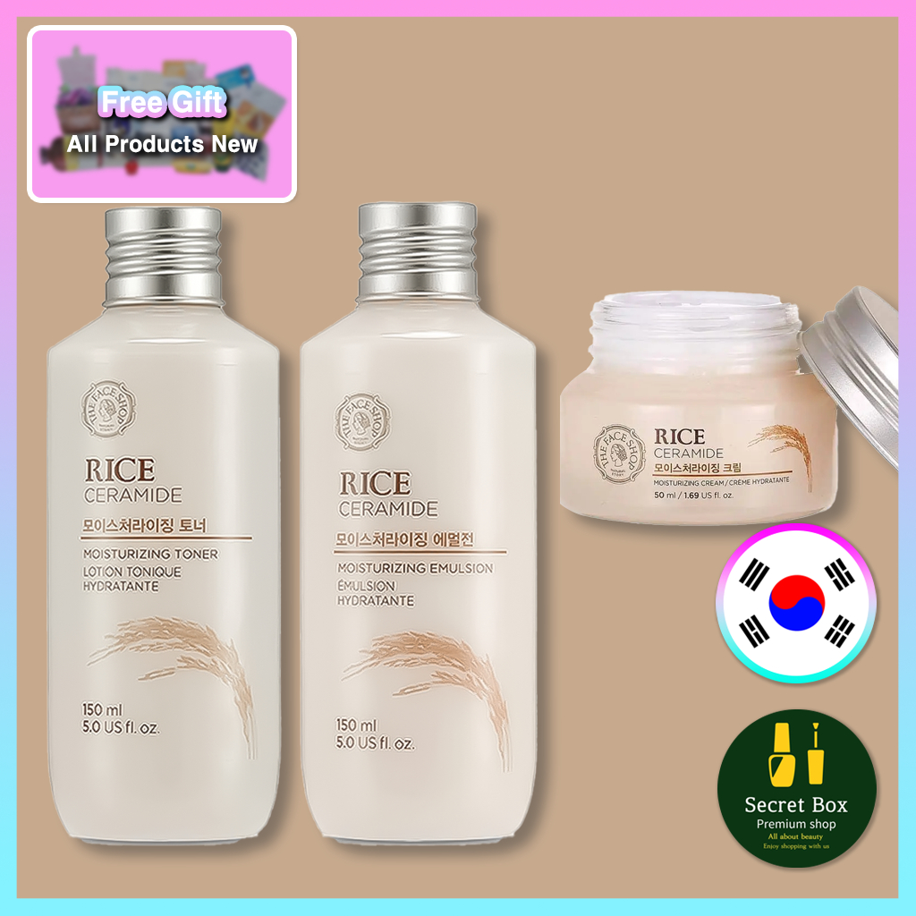 The Face Shop Rice&Ceramide Moisturizing Toner/Emulsion 150ml | Shopee ...