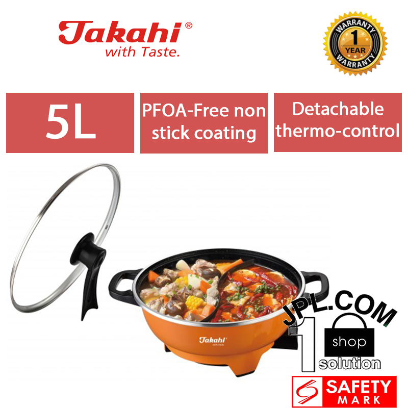 Takahi 5L Electric Steamboat & Multi Cooker Model 3838 (hotpot, yuan ...