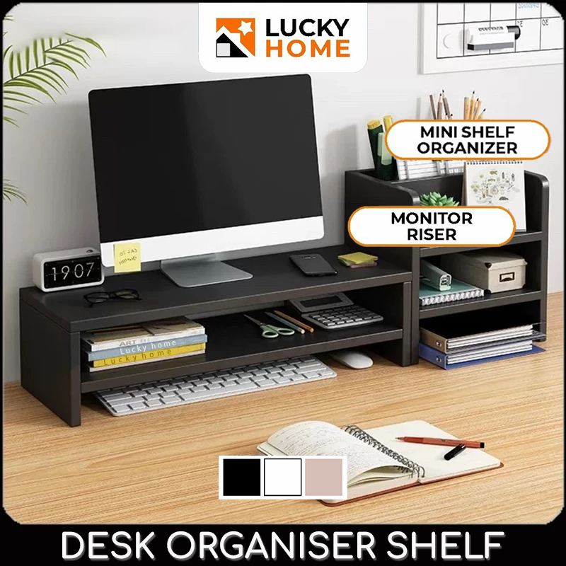 🇸🇬Lucky Home🔥Monitor Stand Monitor Riser/Wooden Ergonomic Laptop Stand ...