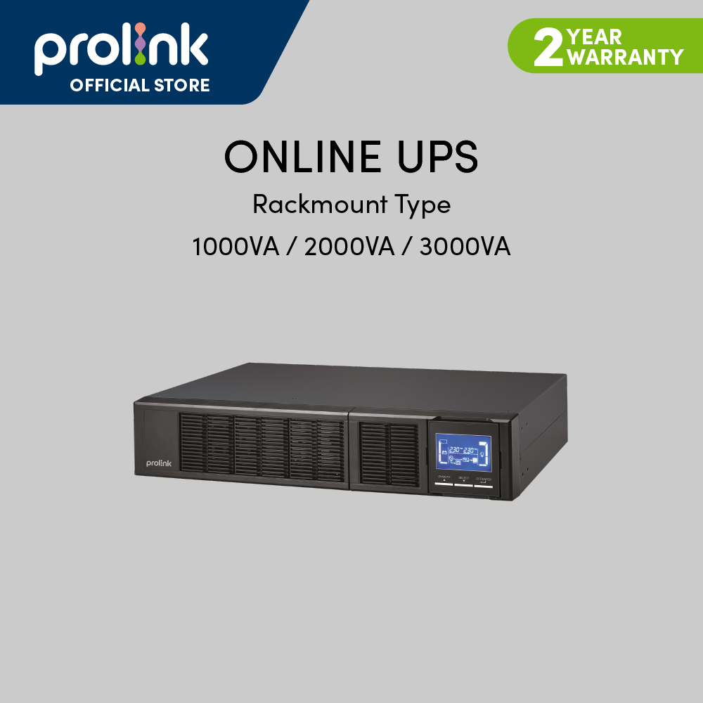 Prolink 1KVA 2KVA 3KVA Pure Sine Wave Rackmount Online Smart UPS with ...