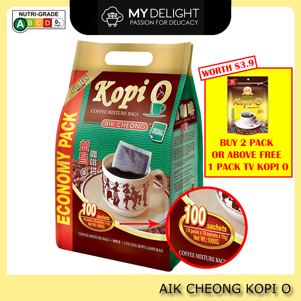 (100's) Aik Cheong Kopi-O Instant Roast Coffee Kopi O Kosong Original ...