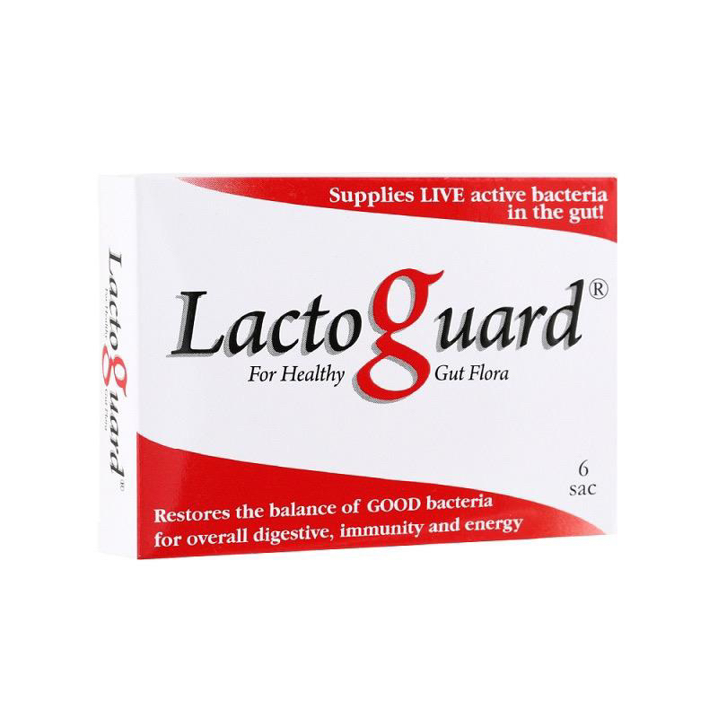 Lactoguard Probiotic LIVE Active Bacteria, 6 Sachets for Healthy Gut ...
