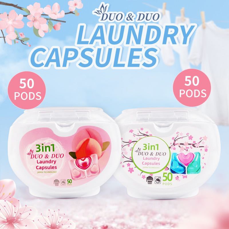 DuoDuo Plant Based Singapore SGS tested 3 in 1 Laundry Capsules / Green ...