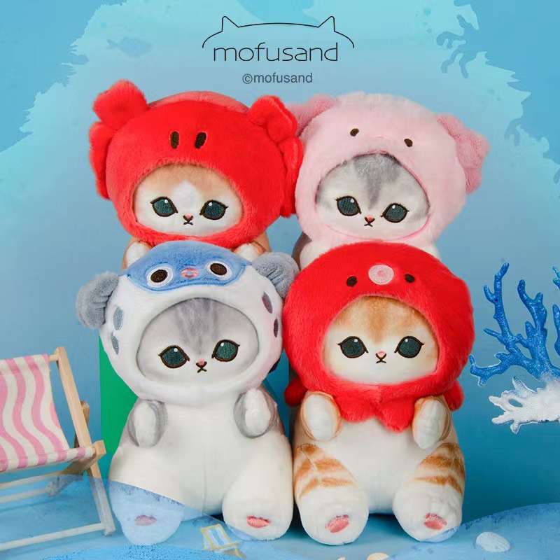 【INSTOCKS 🇸🇬】Cute Kawaii Mofusand Cat Kitten Sea Aquarium Tempura Ebi ...