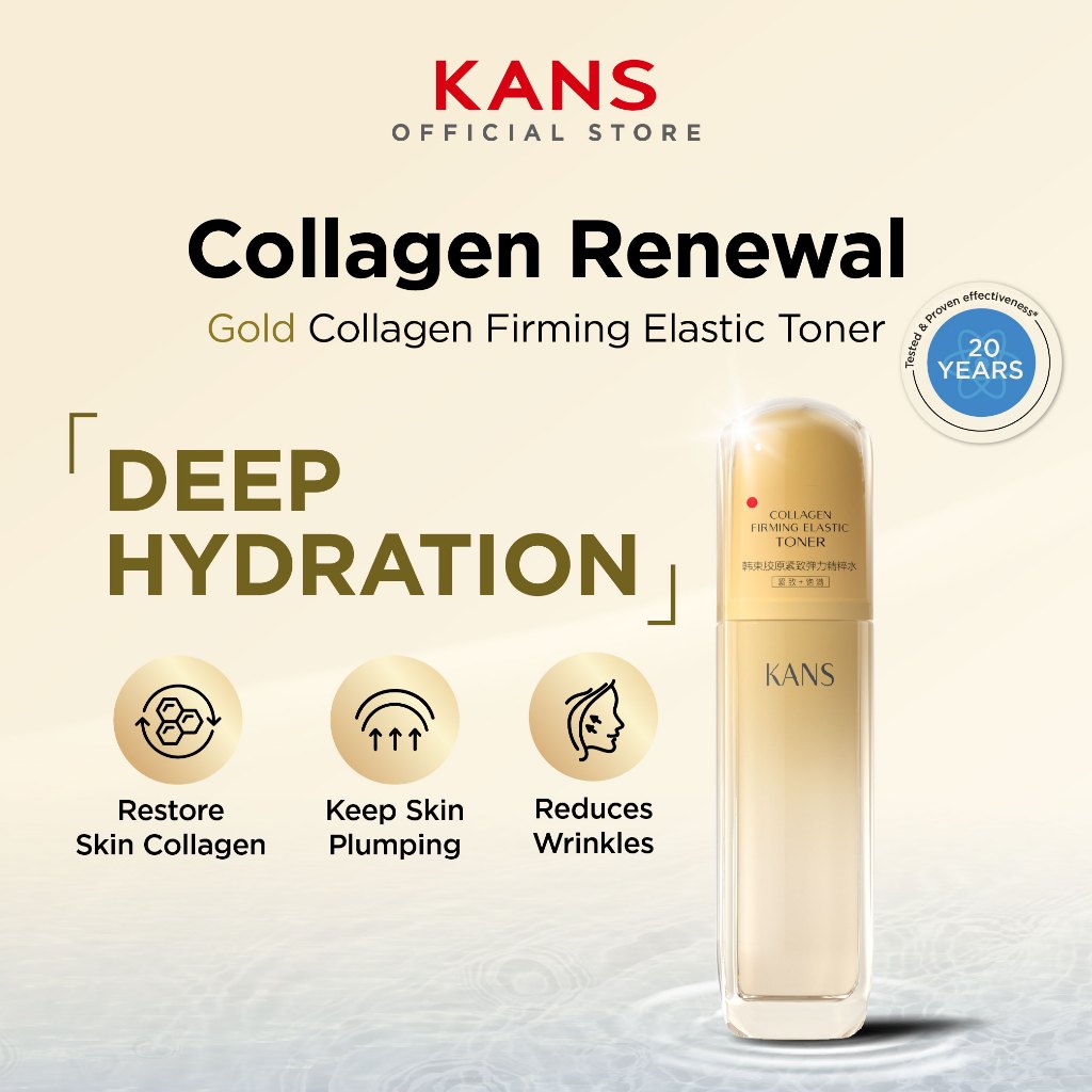 KANS Collagen Renewal Gold Firming Elastic Toner 100ml | Deep Hydration ...